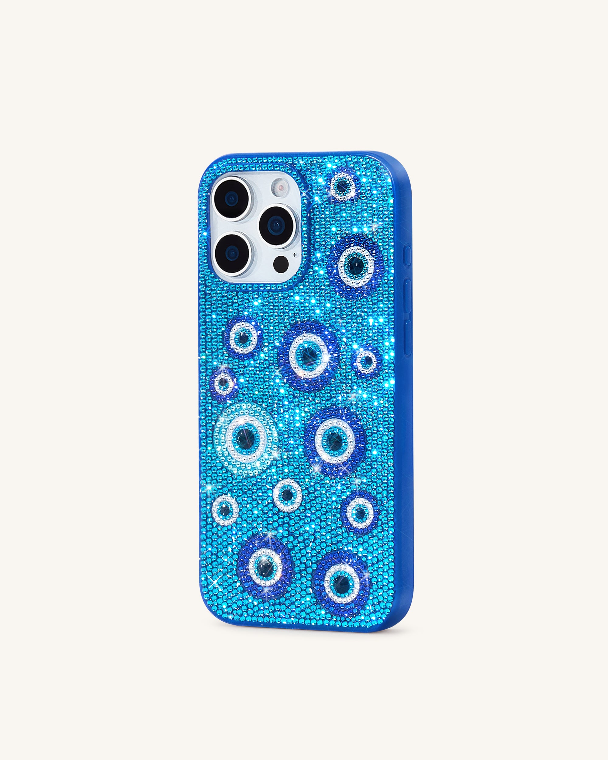 Cover per telefono con occhio turco artificiale decorato con cristalli ...